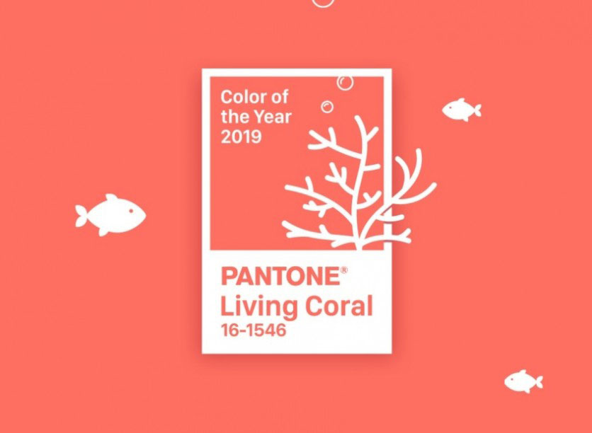 Living coral - optimista culoare a anului 2019 de la Pantone